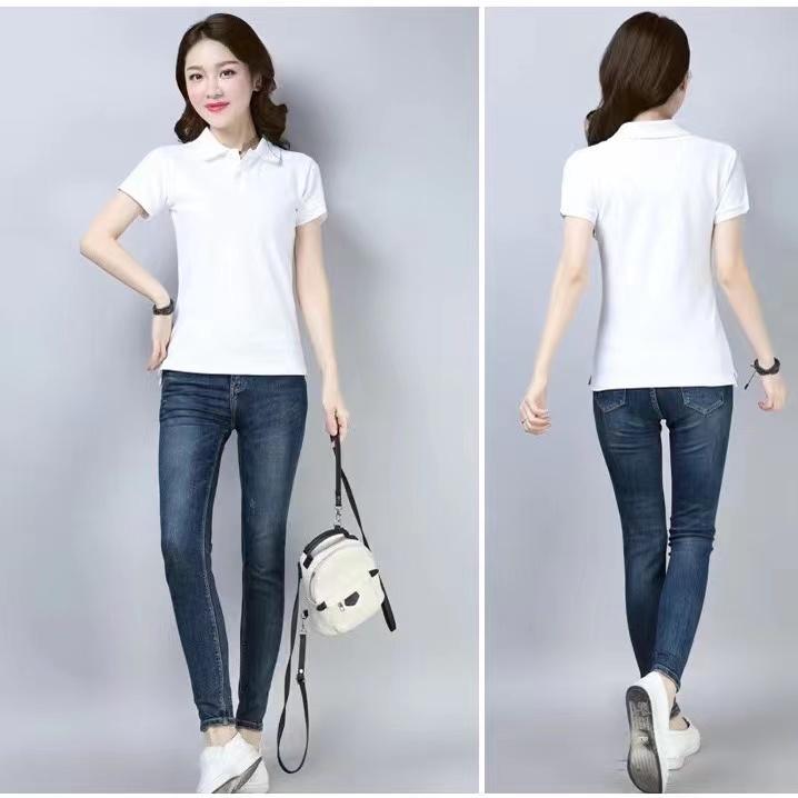 (PART1)Women's plain poloshirt cotton hanicom A93 (Add 2 size) - TikTok ...