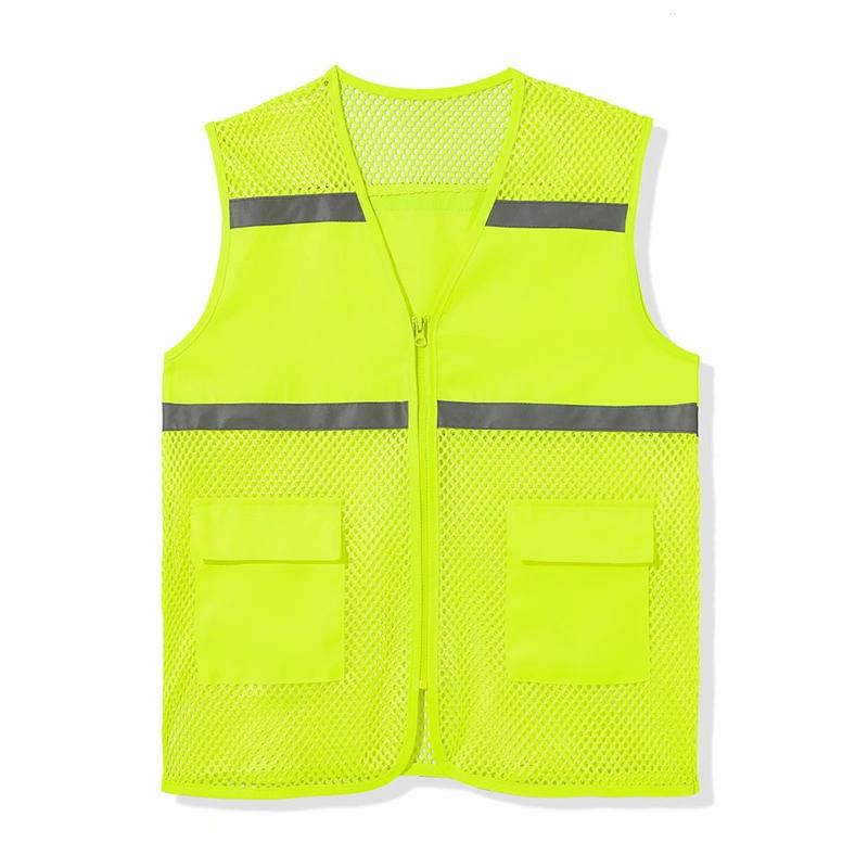 Men and Women Workwear Summer Mesh Vest Breathable Reflectiv - TikTok ...