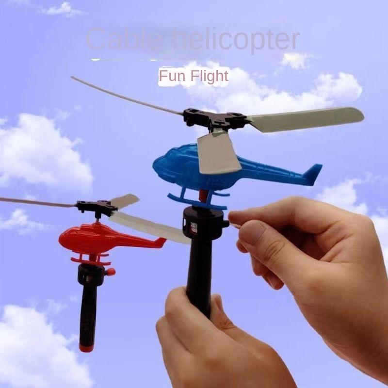 Handle Pull Line Power Helicopter Handheld Outdoor Parent-Child ...