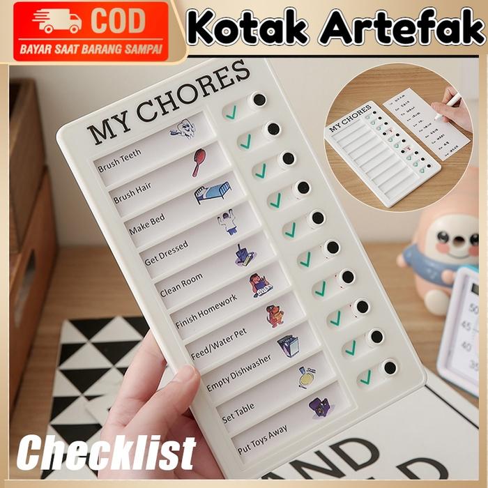 Jual Papan Checklist My Chores Planner papan,Papan Jadwal Belajar ...