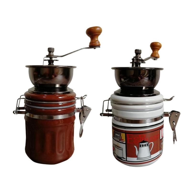 Hand Crank Coffee Bean Grinder Burr Grinder for Home Gift Press ...