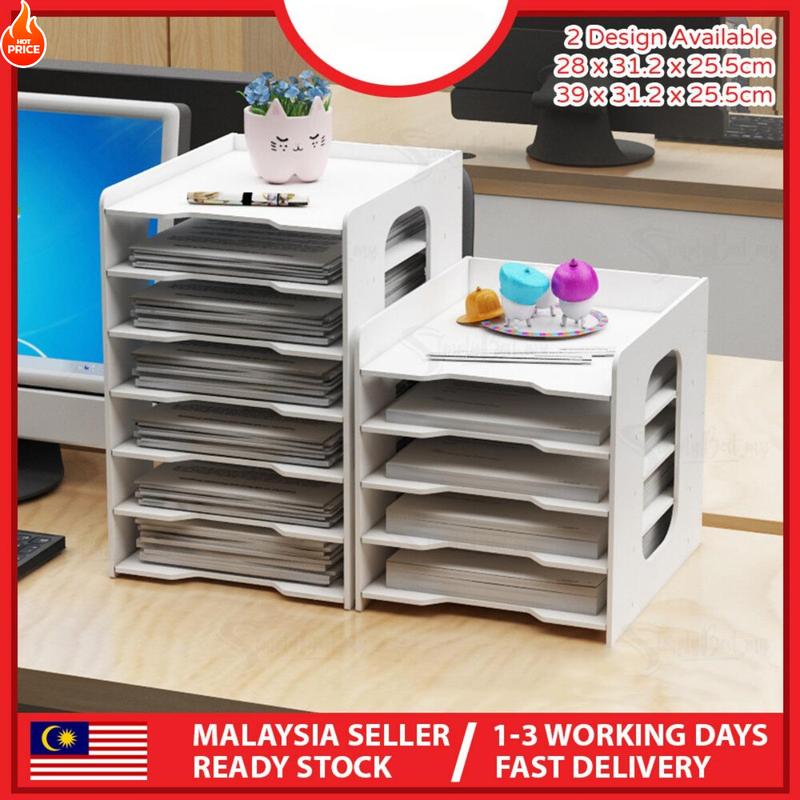 Hardboard Paper Tray File Desk Organizer Rack Document Storage - TikTok ...
