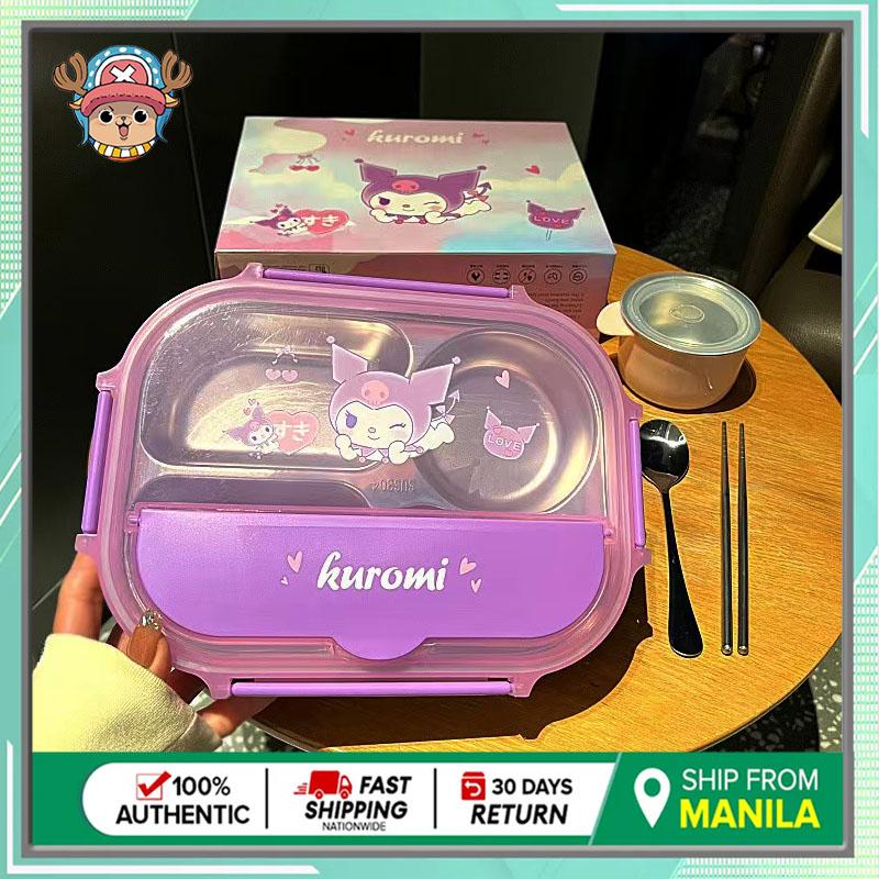Kuromi StainlessCompartment Lunch Box Student Lunch Box Fresh-keeping - TikTok Shop Philippines