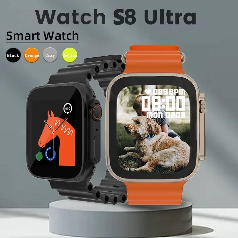 Smartwatch S8 Ultra Series 8: Layar 1.44" HD, Bluetooth/Android ...