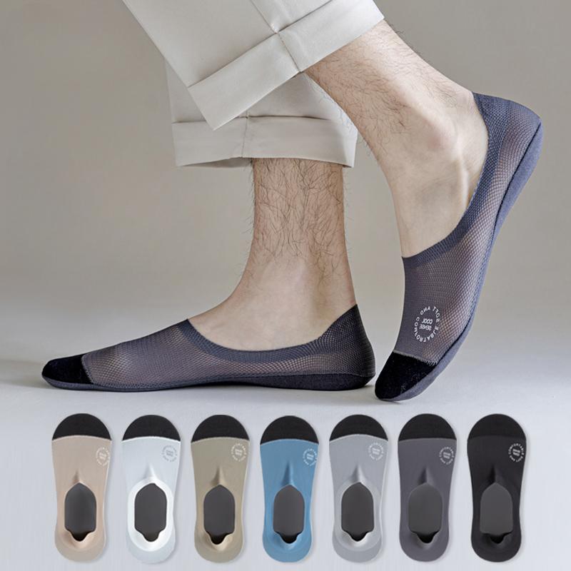 Low Cut Boat Socks Men Male Hollow Out Mesh Breathable Summe - TikTok ...