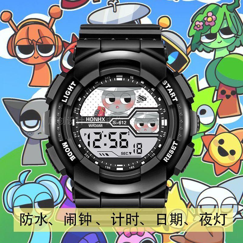Jam Tangan Elektronik Anime, Kotak Irama Sprunki, Kalis Kejutan ...