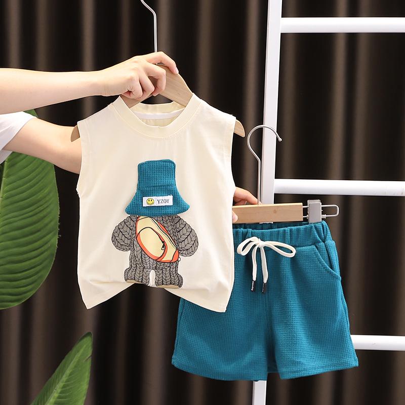 Japanese and Korean Children's Clothing, Boys' Summer Sleeveless ...