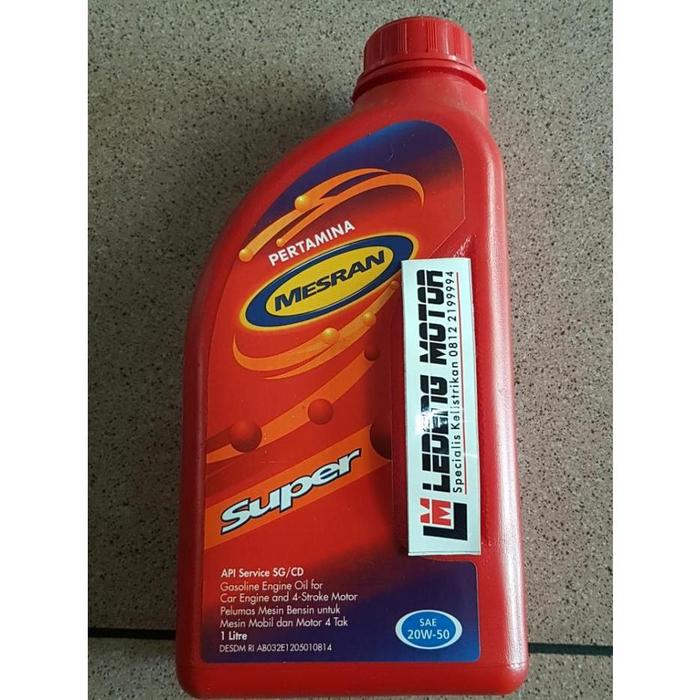 Jual Pertamina Mesran Super 20w50 Oli Motor Mobil - Super Motor - Kota ...
