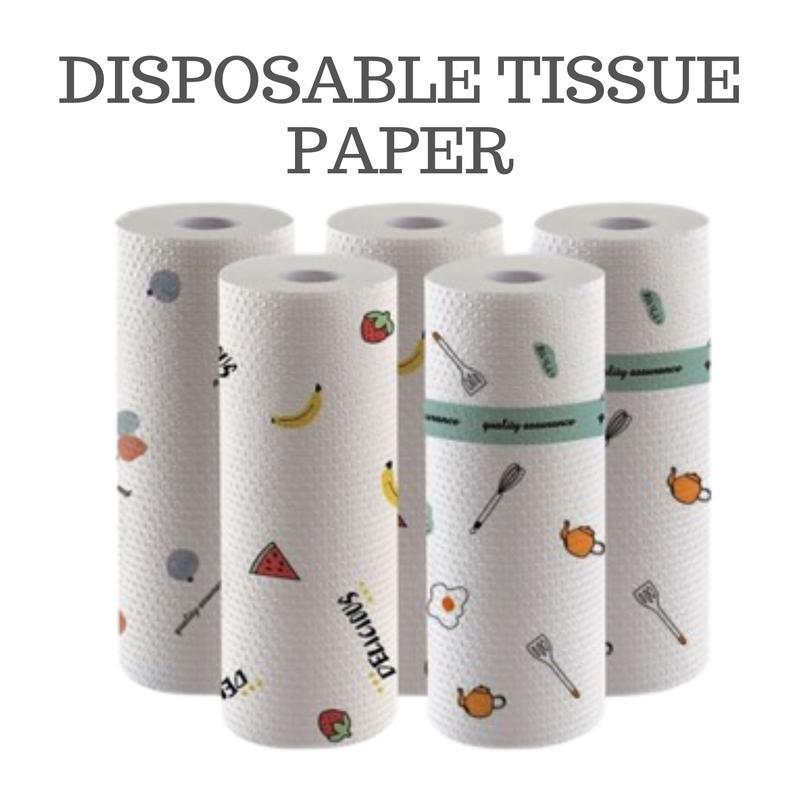 Reusable Paper Tissue Washable Towels Cleaning Clothes Towel - TikTok ...