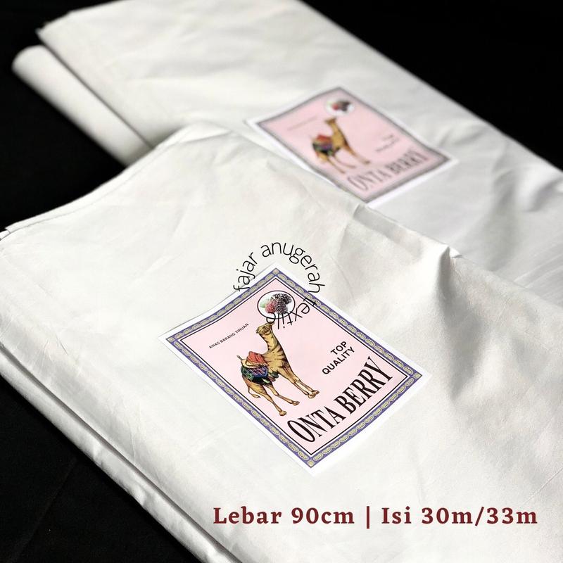 Kain Mori Anti Kusut/ Mori Putih Polos/ Kain Putih/ Mori Roll/ - Shop ...