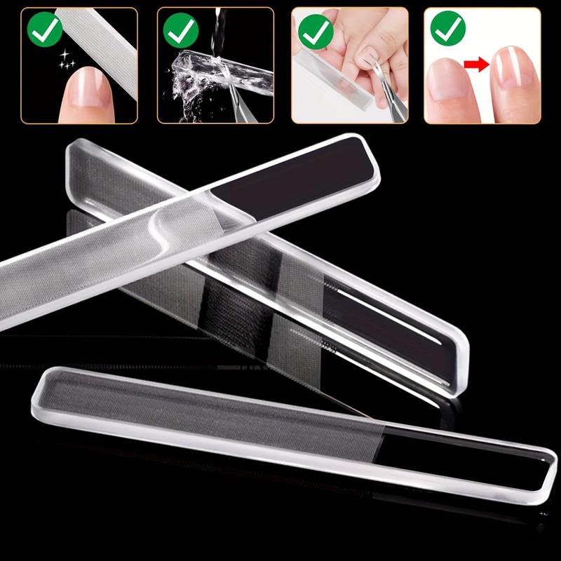 Fail Penggilap Kuku Kaca Nano, 1/3 / 5-Pcs,Penampan Blok Kuku,Jalur ...