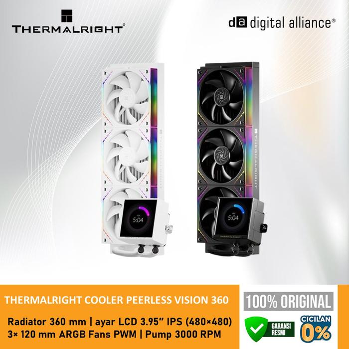 Promo THERMALRIGHT CPU AIO COOLER PEERLESS VISION 360 (360MM RADIATOR ...