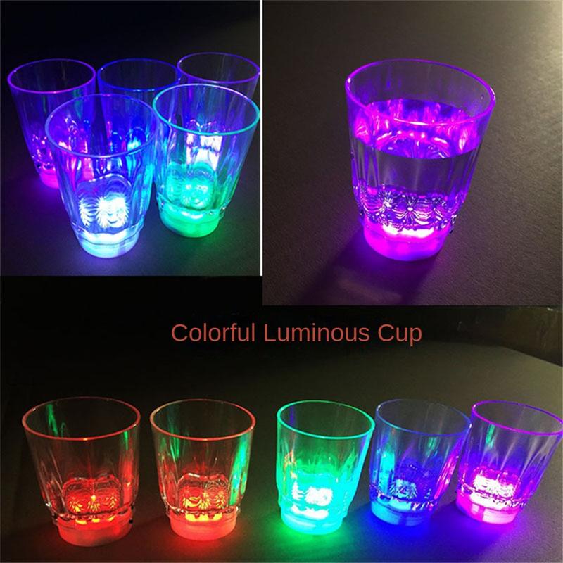 Gelas pukulan dengan lampu Led untuk parti, cawan bercahaya dalam ...