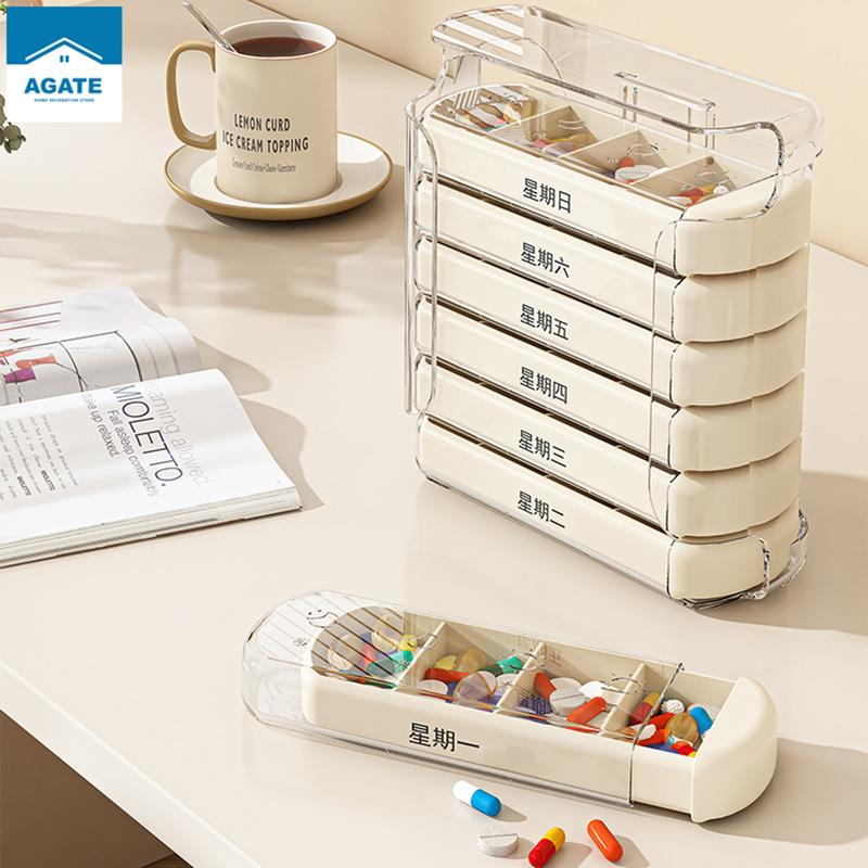 Medicine Weekly Storage Pill 7 Day Tablet Sorter Box Container - TikTok ...