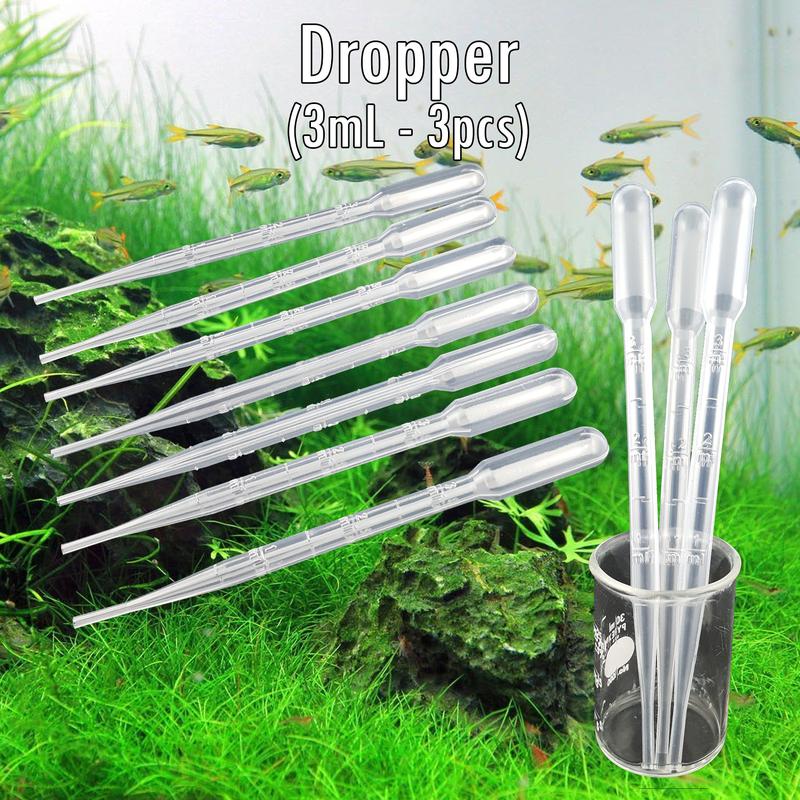 DROPPER PIPETTE SIPHON feeder 3pcs for Brine Shrimp Daphnia Fishfood ...
