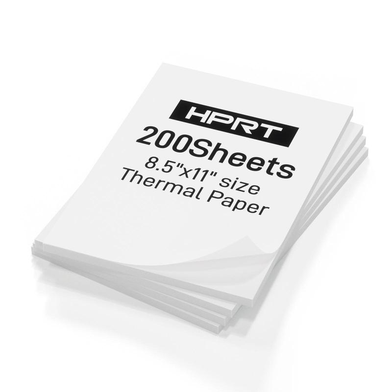 iDPRT Thermal Printer Paper, 200 Sheets US Letter 8.5 x 11 Inch ...