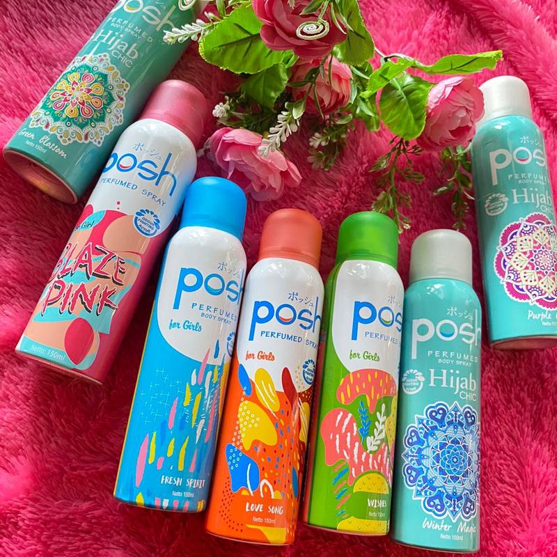 Parfum Posh body spray cewek warna girl - Shop | Tokopedia