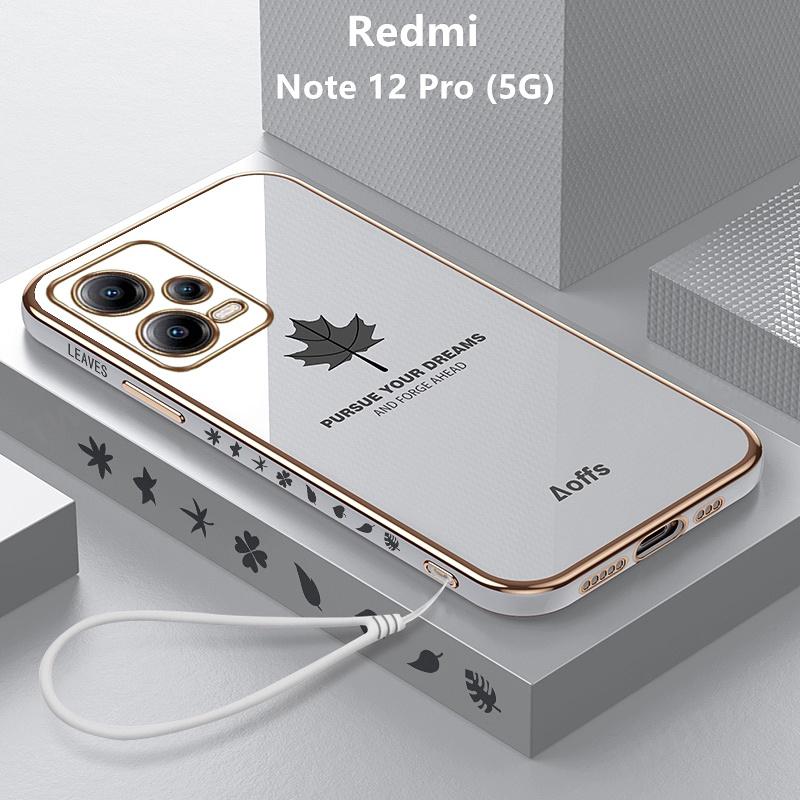 Sarung Redmi Note 12 Pro 5G, Sarung penyaduran, Sarung daun maple ...