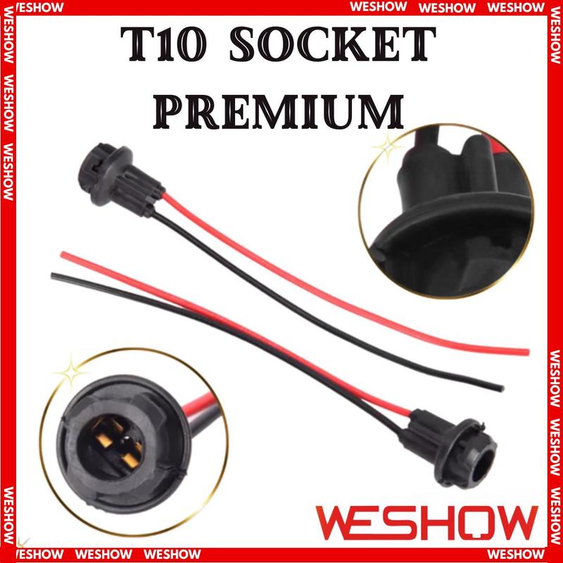 WESHOW CAR T10 W5W Light Bulb T10 Socket Holder Car Plug-in Led ...