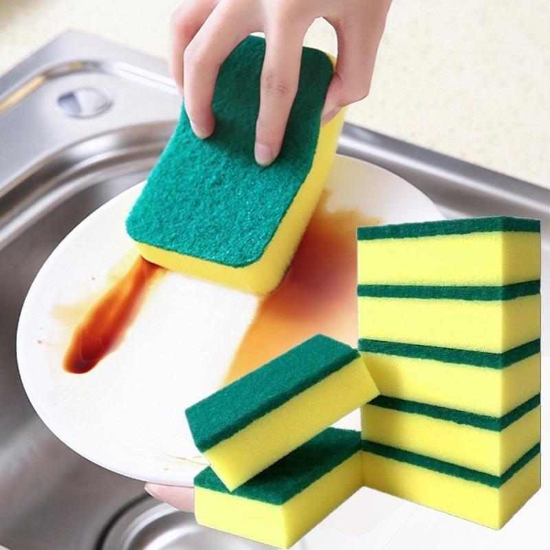 Non-Scratch Scrub Double Sided Absorbent Wipe Cleaning Spong - TikTok ...