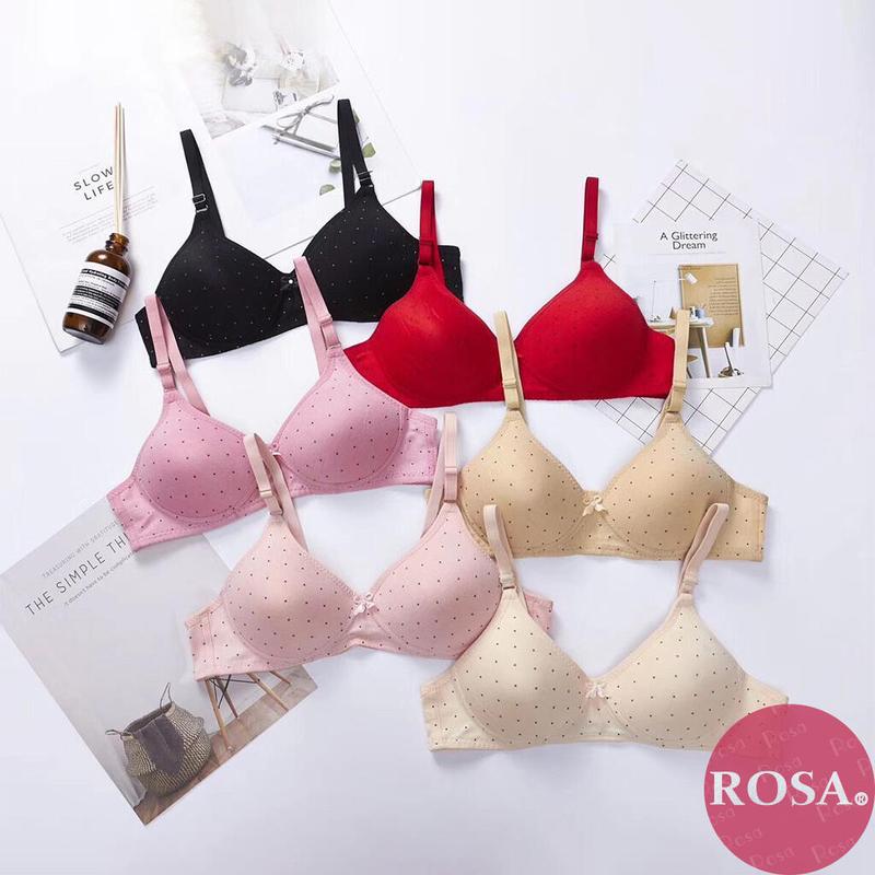 Rosa Spot Print Middle Age Cup A Thin Cotton Simple Comfortable ...