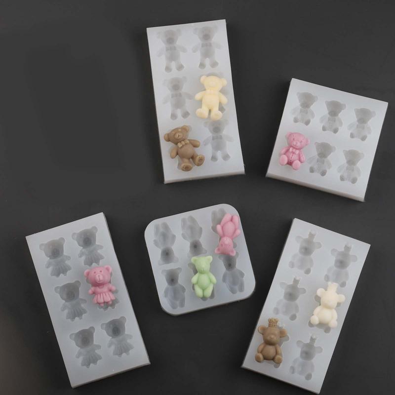 Heche Bear Candle Molds For Candle Making Bear Silicone Mold - TikTok ...