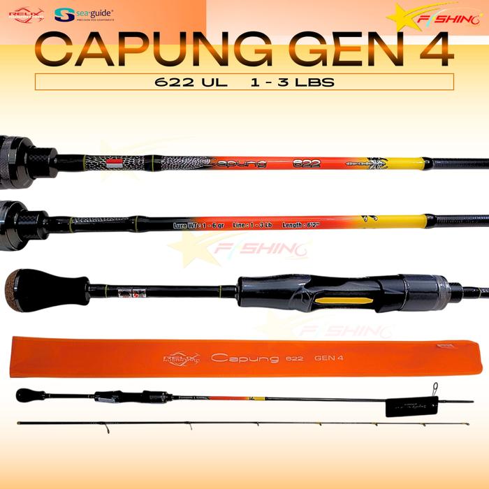 Jual Joran UL CAPUNG 622 GEN 4 1-3lb Ultralight by Relix Nusantara Gen3 ...