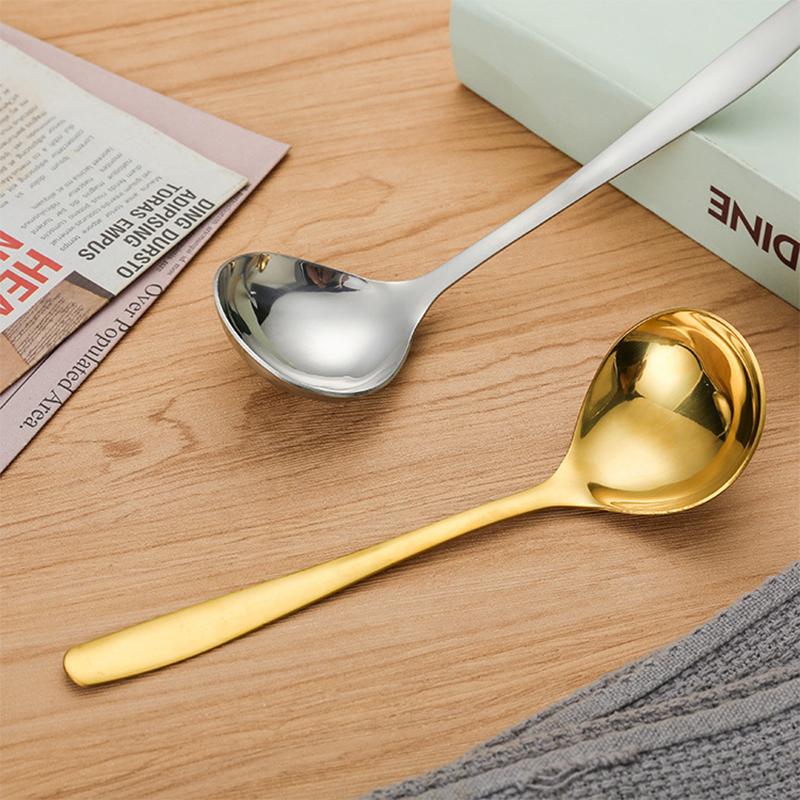 Stainless Steel Ladle Household Tableware Household Spoon Feel - TikTok ...