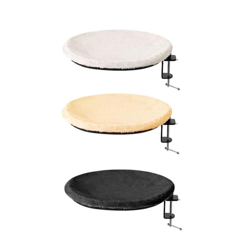 Cat Desk Bed Indoor Cat Accessories with Pet Mat Mounted Desktop ...