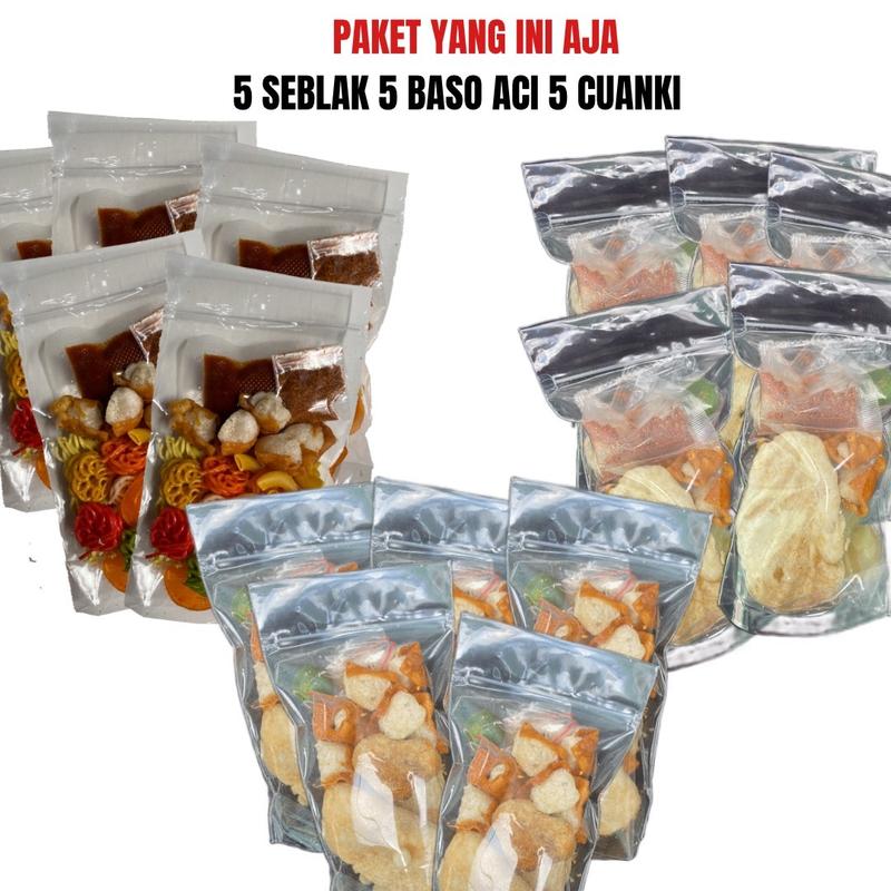 Paket 5 Seblak 5 Baso Aci 5 Cuanki enak sekali seblak komplit - Shop ...