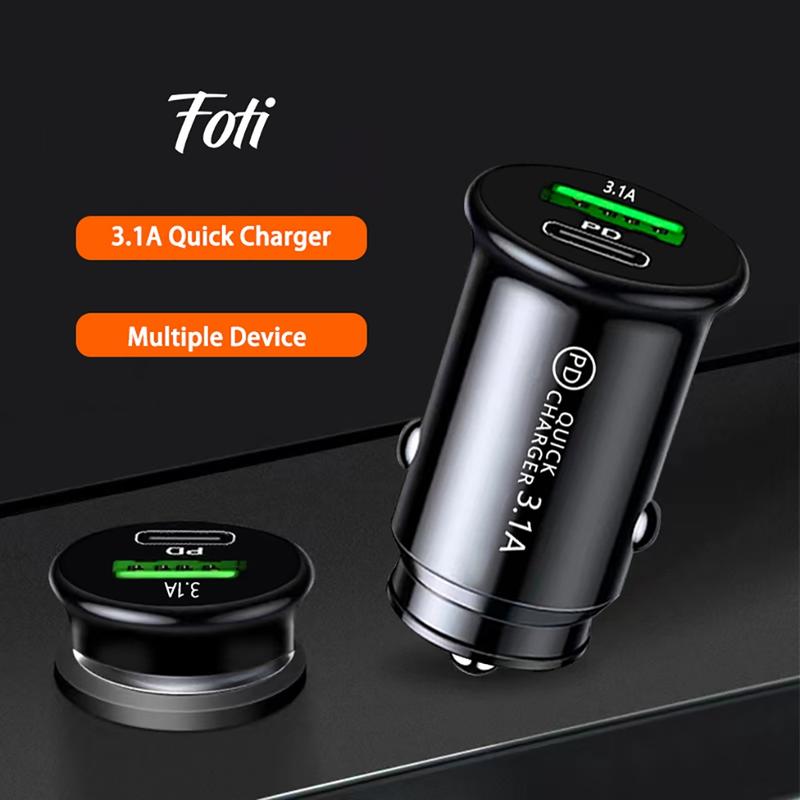 Foti Universal Mini Car USB Car Fast Charger 3.1A Dual Ports - TikTok ...