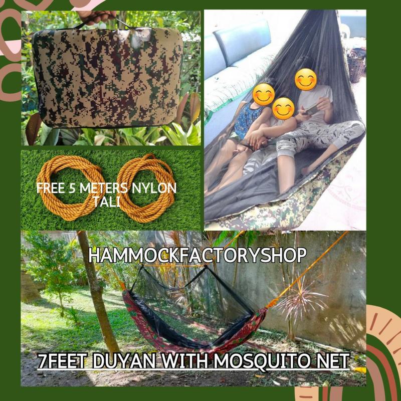 7 Feet Military Hammock/Duyan(Digital Design) with FREE 5 Meters ...