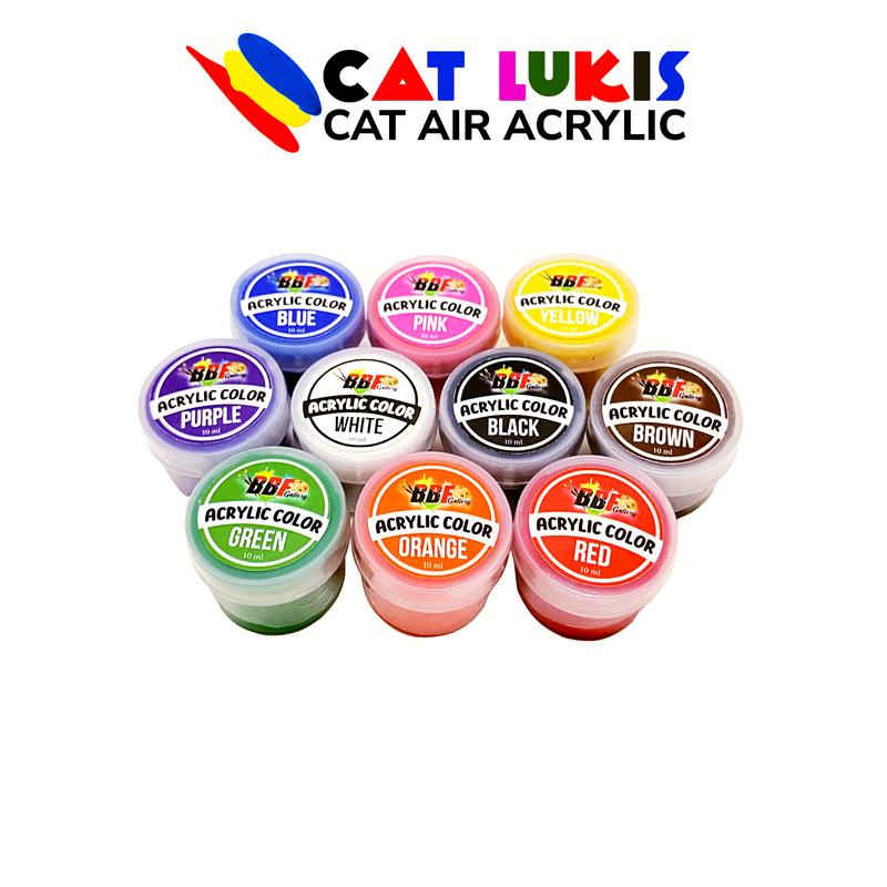 Cat Lukis Cat Air Akrilik Cet Melukis Anak Mewarnai Paint Watercolor ...