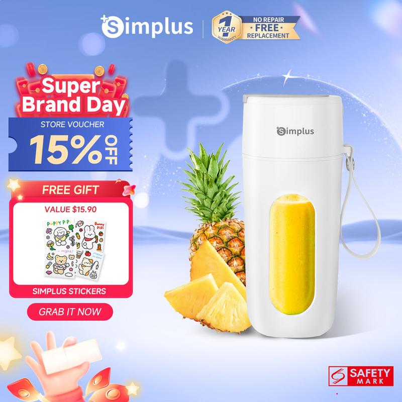 Simplus 340ML Juice Cup Multi-functional Wireless Electric Juicer ...