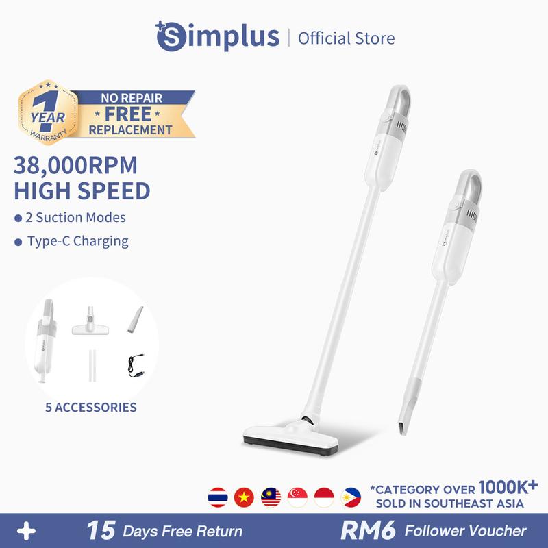 Simplus Vacuum Cleaner Cordless 8000pa Household 3-Stage Filtration ...