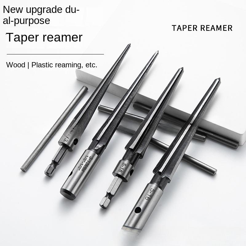 Round Handle Hexagonal Shank Taper Reamer Wood Board Chamferer Open ...