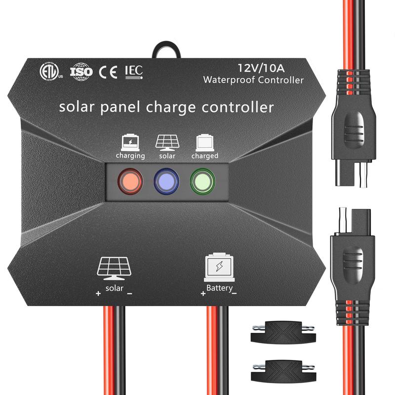 Solar Charge Controller, 10A 12V Waterproof Solar Intelligen - TikTok Shop