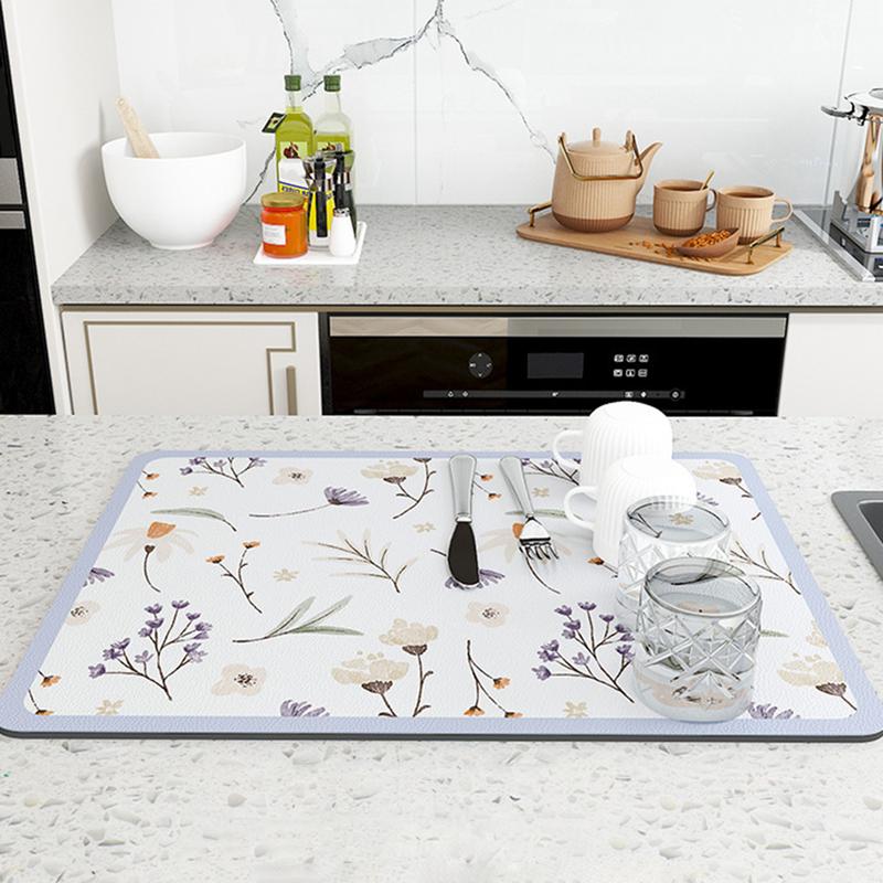 Table Mat Reusable Absorbent Non-slip Diatomite Home Kitchen - TikTok ...