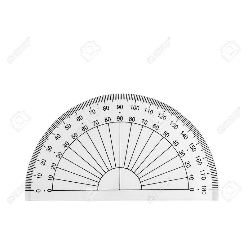 [Cute n sttaionery] Semi-Circular Protractor Ruler 180 Protector ...