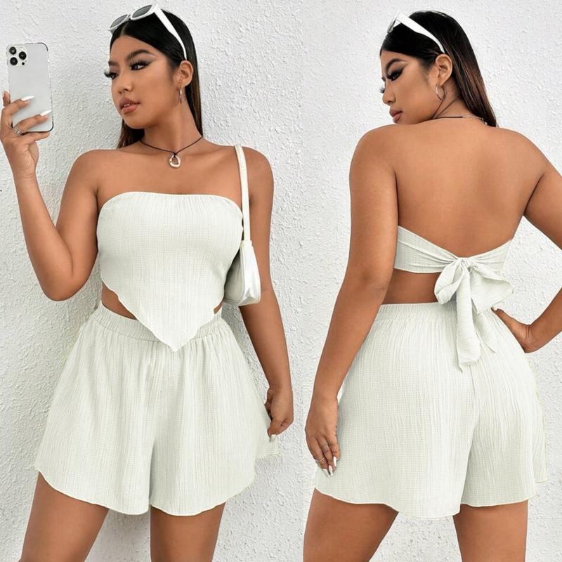 tube tops & short terno plus size XL to 3XL - TikTok Shop Philippines