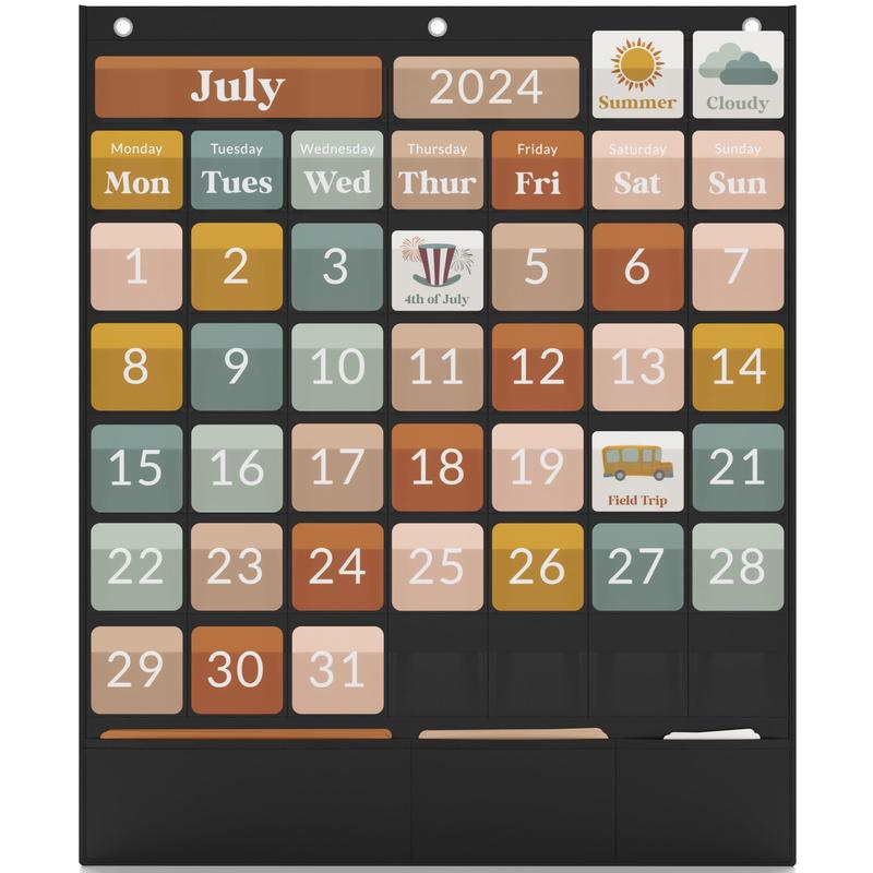 The Ultimate Classroom Calendar Pocket Chart for Kids - Beautiful ...