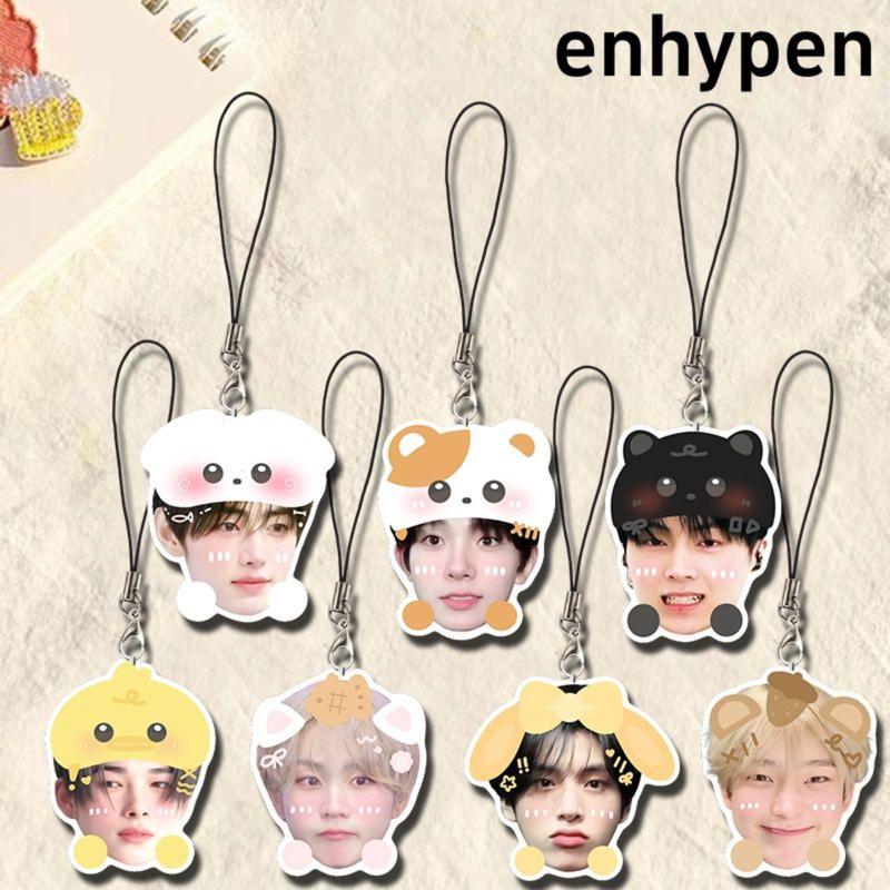 ENHYPEN Pesona Telefon & Loket Beg, Keychain Charms Acrylic Premium ...