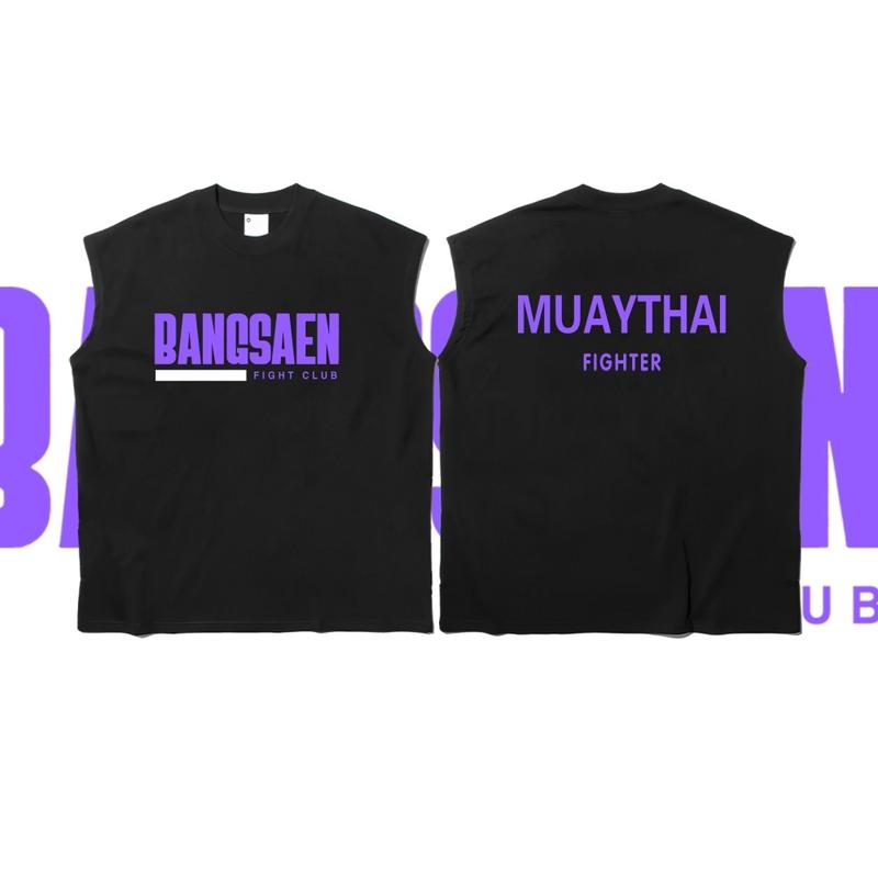 2024 bangsaen fight club Sleeveless T-shirt เสื้อยืดแขนกุด บังแสนไฟท์ค ...