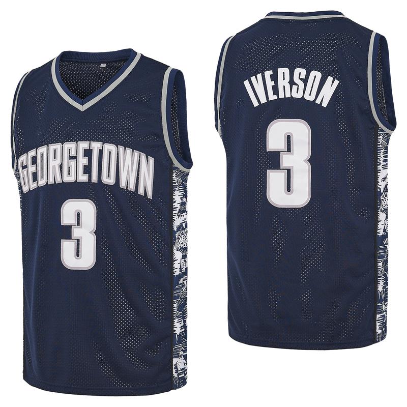 Men's #3 Ivenson 90s Hip Hop Basketball Jersey Embroidery basketball ...