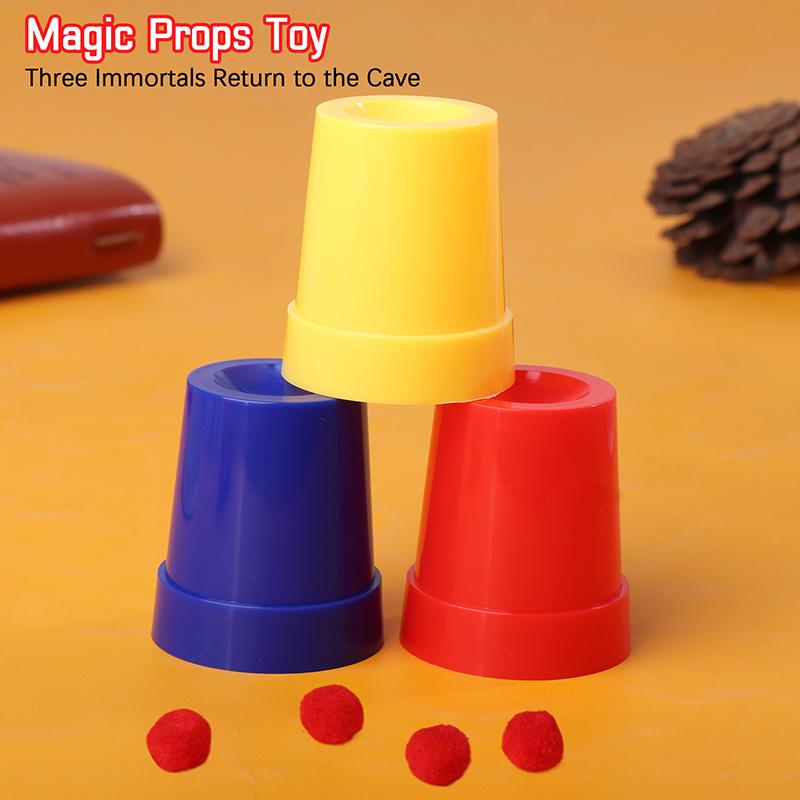 Medium Size Three Cups Of Balls Magic Close Up Magic Three Immortals ...