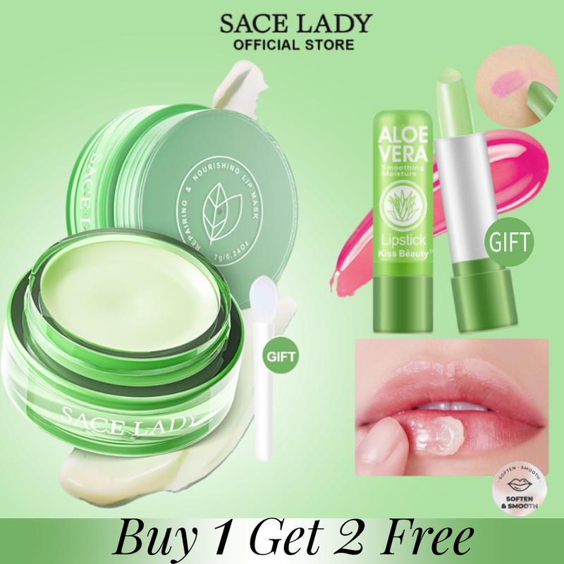 [BUY 1 GET 2 FREE]SACE LADY Repairing Lip Mask Nourishing Moisturizing ...