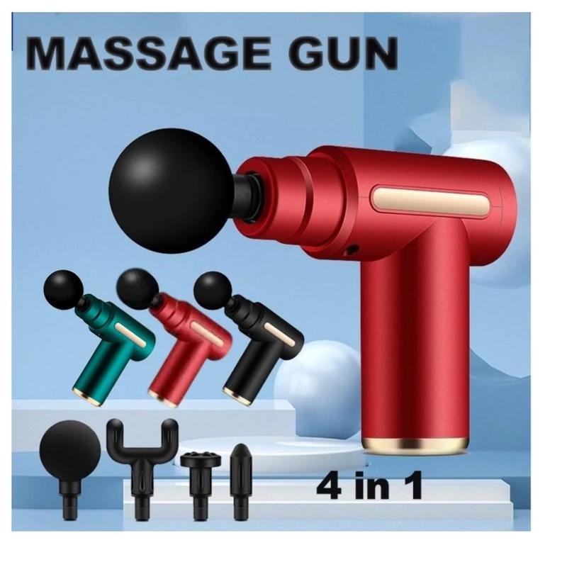 4in1 Alat Pijat Elektrik / Alat Terapi Relaksasi Otot/Massage Gun ...