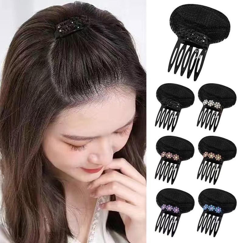 Forehead Velcro Hair Pad Fluffy Puff Sponge Pad Clip Hair Increased ...