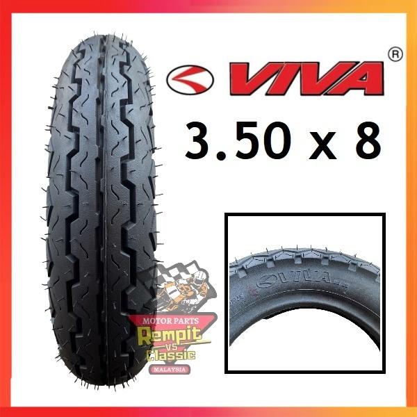 REMPIT VESPA 350 8 VIVA Tayar Tube Type Bunga TT100 350-8 Tire - TikTok ...