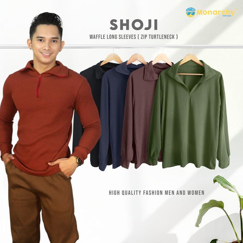 Monarchy Official SHOJI Waffle Polo Long Sleeve Pullover long - TikTok ...